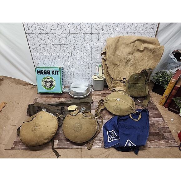 Boy Scouts | Games | Lot Vintage 95s Boy Scouts Camping 2 Mess Kits 2 ...